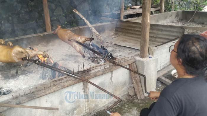 Menyaksikan Proses Masak Kuliner Babi Putar, Hidangan Wajib di Pesta ...