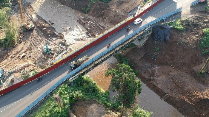 Potret Proses Pengerjaan Jembatan Pesawangan Manado Sulawesi Utara - Tribunmanado.co.id