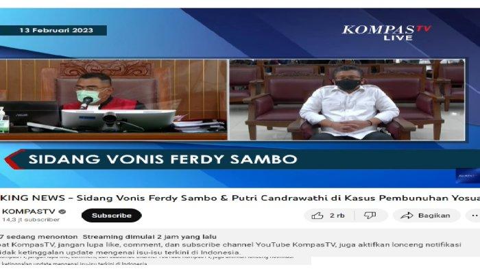 Ferdy Sambo Divonis Hukuman Mati, Beda Dengan Tuntutan Jaksa - Tribunmanado.co.id