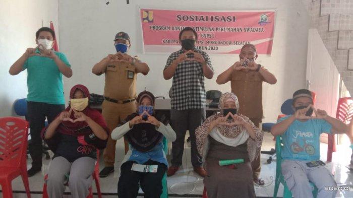 Bolsel Kecipratan 600 Bantuan Stimulan Perumahan Swadaya dari Kementerian PUPR - Tribunmanado.co.id