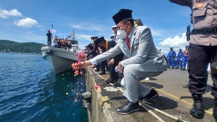 Rangkaian Hari Pahlawan di Kota Bitung, Tabur Bunga di Laut dan Taman ...