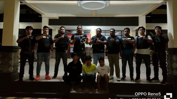 Tiga Tersangka Tarkam di Bitung Sulut Ditangkap Tim Tarsius Presisi, Satu Pakai Topeng Star Wars ...