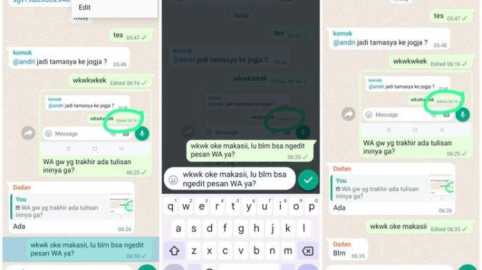 Fitur Terbaru WhatsApp, Pengguna Kini Bisa Edit Pesan WA yang Telah Terkirim - Tribunmanado.co.id