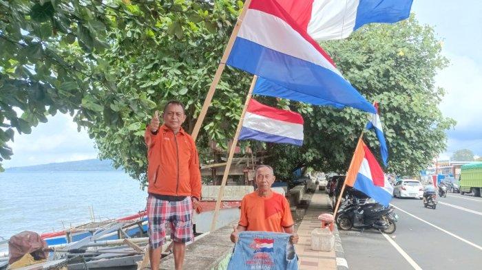 Bentangkan Bendera Belanda Saat Piala Dunia 2022, Warga Pesisir Manado ...
