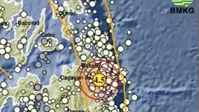 Gempa Bumi Magnitudo 4.5 SR Malam Ini Senin 14 Oktober 2024, Info BMKG di Melonguane, Sulawesi ...