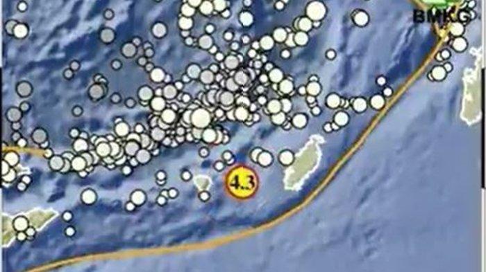 Gempa Bumi Malam Ini, Minggu 10 November 2024, Info BMKG Baru Saja, Magnitudo 4.3 SR ...