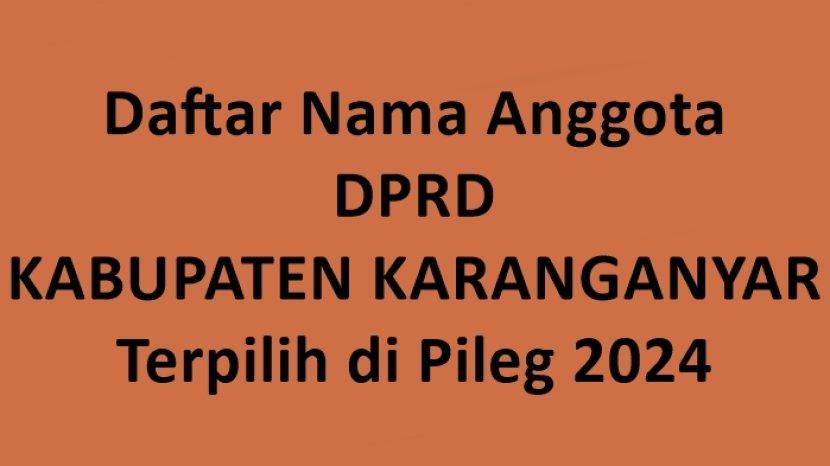 Daftar Lengkap Nama-nama Anggota DPRD Kabupaten Blora Terpilih di Pileg 2024 - Halaman all ...