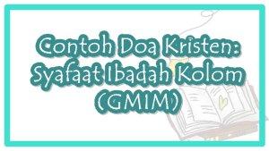 Doa Kristen - Pembukaan Ibadah Wanita Kaum Ibu GMIM - Tribunmanado.co.id