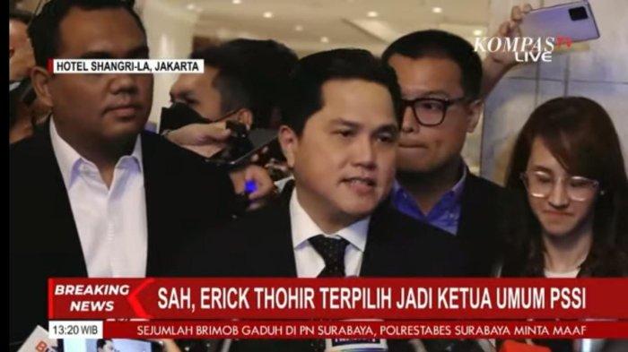 Kata Erick Thohir Usai Terpilih Sebagai Ketua PSSI 2023-2027, Mafia Sepakbola Bersiap-siap ...