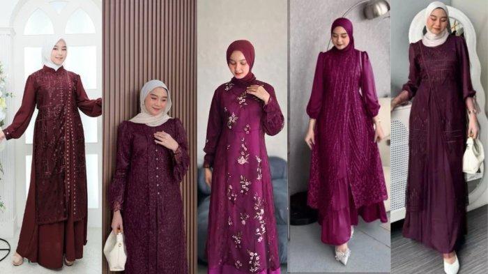 Tren Terbaru Busana Lebaran 2025: Sentuhan Brukat dan Warna Burgundy ...