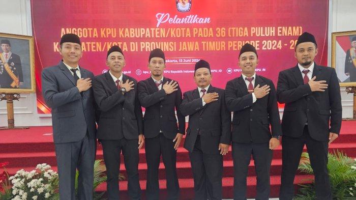 Daftar Komisioner KPU Kabupaten Kediri Periode 2024-2029, Ada Empat Wajah Baru - Tribunmataraman.com