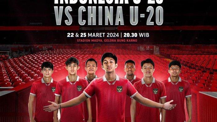 LIVE Indosiar Gratis! Cara Nonton Live Streaming Timnas Indonesia U20 vs China Jam 20.30 WIB ...