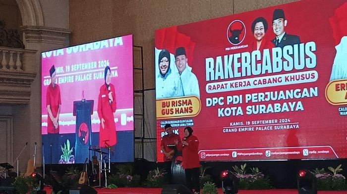 Pilgub Jatim 2024: Di Depan PDIP Surabaya, Bu Risma Janjikan Program ...