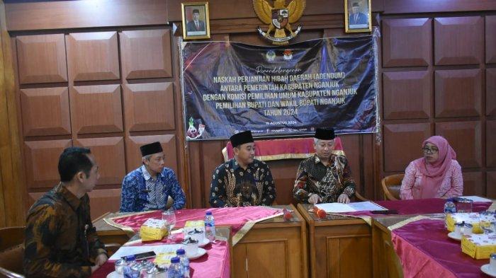 NPHD Senilai RP 48 Miliar Ditandatangani Pj Bupati Nganjuk, Dana Hibah ke KPU untuk Pilkada 2024 ...