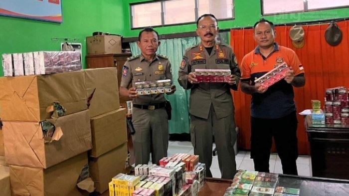 Operasi Gabungan di Nganjuk Amankan Puluhan Ribu Batang Rokok Ilegal - Tribunmataraman.com