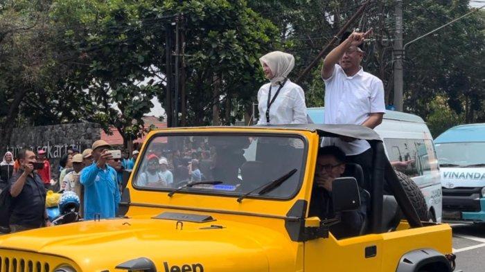 Pilkada Kediri 2024: Diiringi Ribuan Pendukung, Vinanda-Gus Qowim Konvoi Keliling Kota Kediri ...