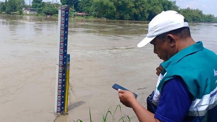 Awas, Ketinggian Air Sungai Bengawan Solo Sudah Siaga Merah dan Siap ...