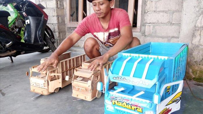 Dibuat Dari Limbah Mebel, Miniatur Truk Dari Tulungagung Menembus Pasar ...
