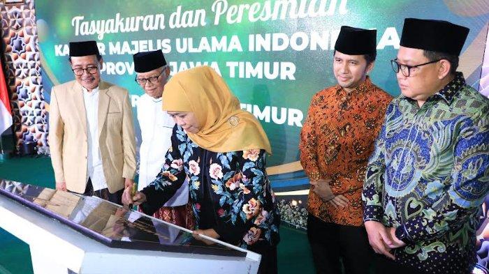 Gubernur Jatim Khofifah Indar Parawansa Resmikan Gedung 5 Lantai MUI ...