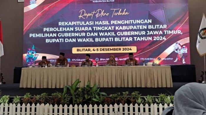 Hasil Rekapitulasi Pilbup Blitar 2024 di KPU, Rijanto-Beky Unggul Ungguli Petahana Rini-Ghoni ...