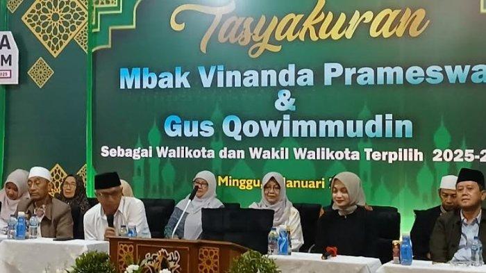 Ditetapkan Jadi Walikota dan Wakil Walikota Kediri Terpilih, Vinanda-Gus Qowim Gelar Tasyakuran ...