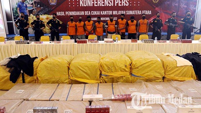 Berita Foto: Bea Cukai Sumut Berhasil Menggagalkan Penyelundupan Rokok Ilegal dan Pakaian Bekas ...