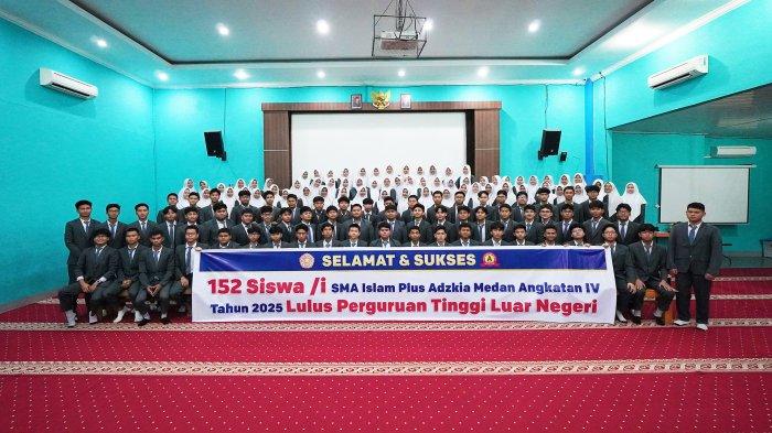 152 Siswa SMA Islam Plus Adzkia Medan Lulus di 382 Kampus Dunia ...