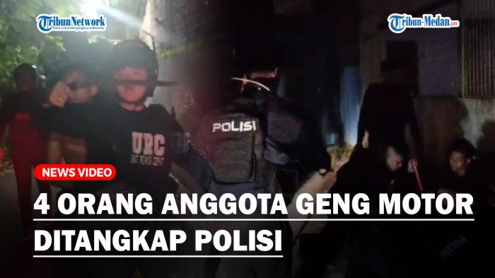 Tim URC Polrestabes Medan Amankan 4 Orang Anggota Geng Motor, 2 Diproses Hukum Karena Bawa ...