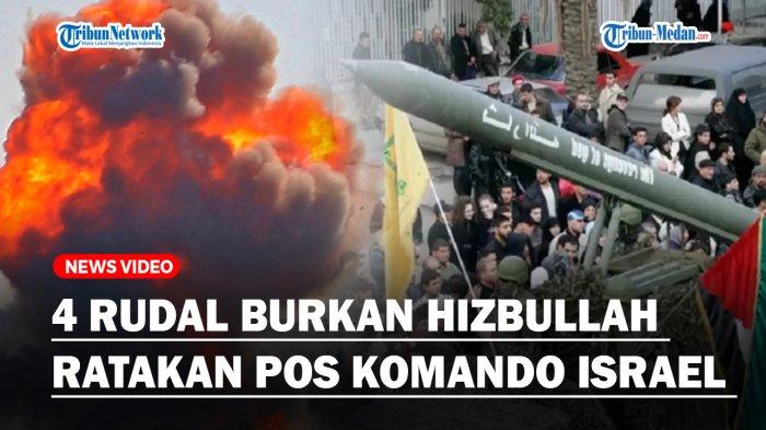 HANCUR LEBUR, 4 Rudal Burkan Milik Pasukan Hizbullah Ratakan Pos ...
