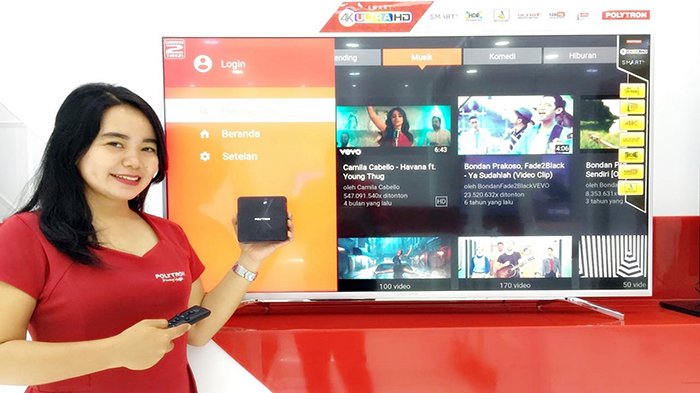 4K Smart TV Box dengan Bluetooth Remote dan Dolby Digital Support ...