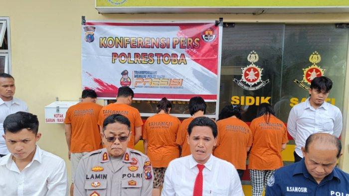Polres Toba Ringkus 6 Komplotan Pelaku Pencurian di Pasar Tumpah Balige - Tribun-medan.com