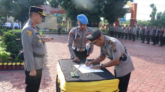 Kapolres Asahan Pimpin Sertijab dan Korp Raport Kenaikan Pangkat - Tribun-medan.com