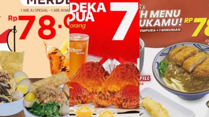DAFTAR Promo Kemerdekaan Indonesia di Medan, Ada Paket Merdeka Marugame Udon - Tribun-medan.com