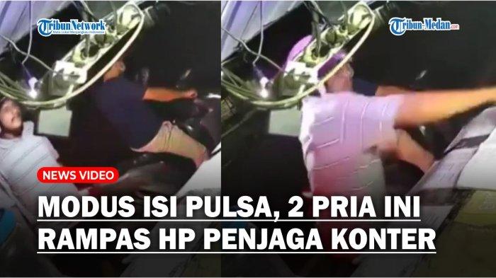 Aksi Dua Orang Pengendara Motor Rampas HP Penjaga Konter dengan Modus ...