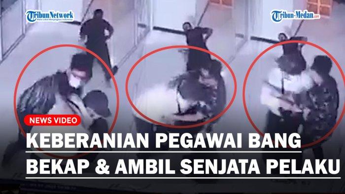Aksi Heroik Pegawai Bank Bekap Perampok Bersenjata & Rebut Air Softgun ...
