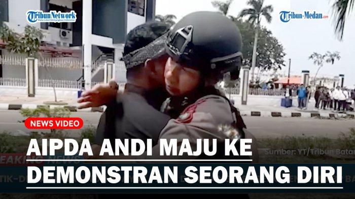Modal Bismillah Maju Seorang Diri, Aipda Andi Hidayat Meredam Amarah Demonstran di Pulau Rempang ...