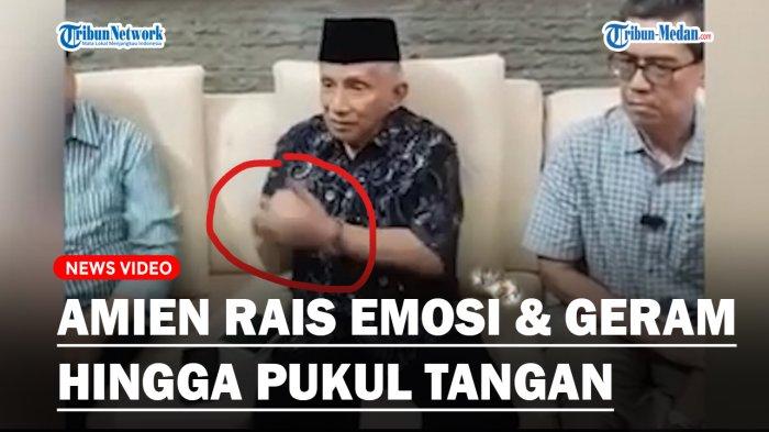 Video Amien Rais Emosi dan Geram Hingga Pukul Tangan, Beri Dua Pilihan Agar Presiden Jokowi ...