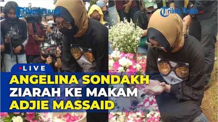 Angelina Sondakh Ziarah ke Makam Almarhum Suaminya, Adjie Massaid di TPU Jeruk Purut Jakarta ...