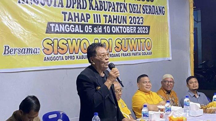 Sesepuh Golkar Deli Serdang Siswo Adi Suwito Yakin Lanjutkan Periode ke 7 di DPRD Deli Serdang ...