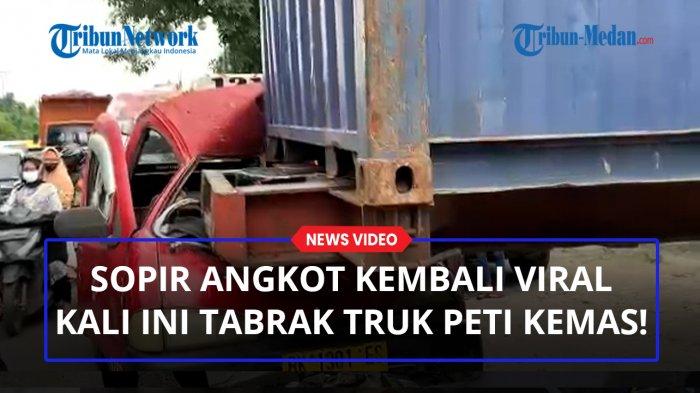 Angkot di Medan Kembali Viral, Kali Ini RMC 121 Hancur Usai Tabrak Truk ...