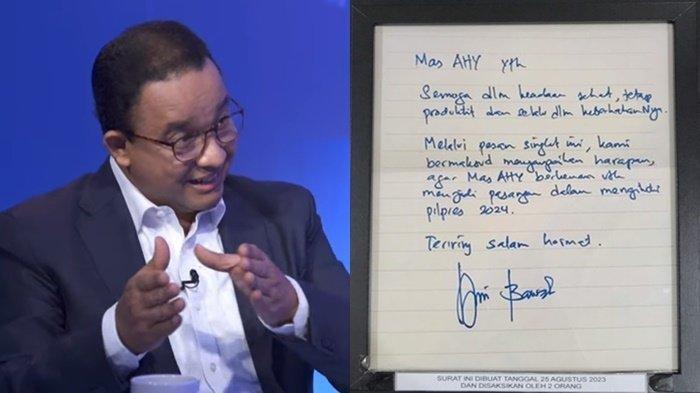 Anies Baswedan Akui Tulis Surat ke AHY Ngajak Cawapres, Ungkap Ada Desakan Demokrat: Ambil Aja ...