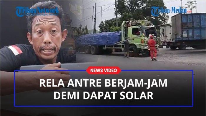 Antrean Truk Mengular di Jalinsum Tanjungmorawa, Sopir Rela Mengantre Berjam-jam Demi Dapatkan ...