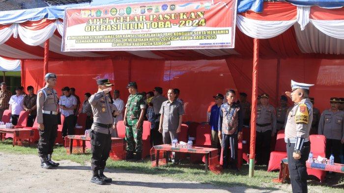 Kapolres Samosir Pimpin Apel Operasi Lilin Toba 2024, Siap Amankan Natal dan Tahun Baru - Tribun ...