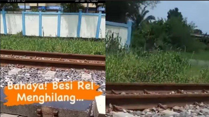 Besi Penyangga Rel Kereta Api Hilang 30 Batang di Medan Deli, Sebagian ...