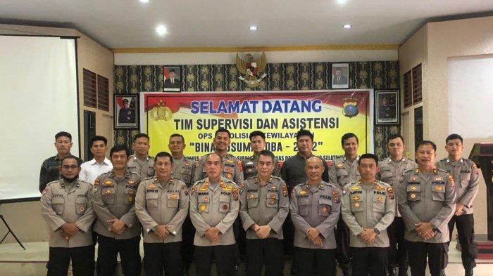 Polres Tapteng Terima Kunjungan Tim Supervisi Operasi Bina Kusuma Toba 2022 - Tribun-medan.com