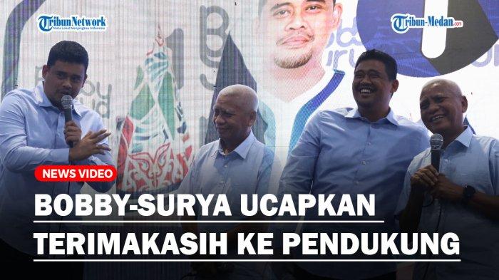 UNGGUL LEWAT HITUNG CEPAT, Bobby - Surya Ucapkan Terimakasih ke Pendukung - Tribun-medan.com