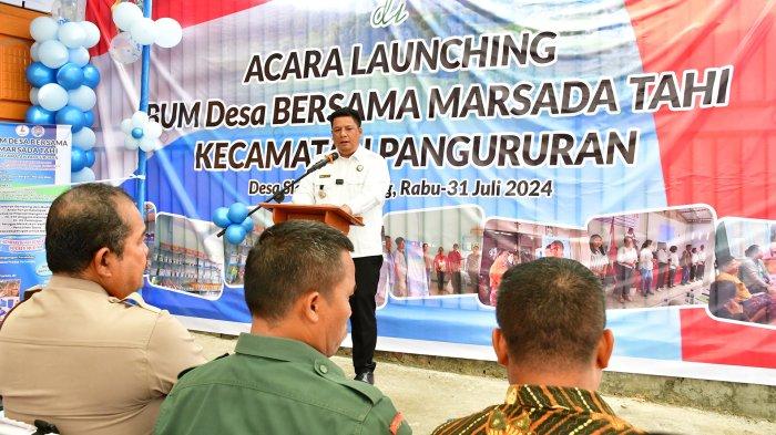 Bupati Samosir Launching BUMDesma Marsada Tahi Kecamatan Pangururan ...