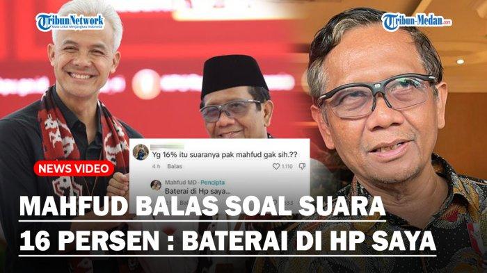 CANDAAN MAHFUD Balas Komentar Soal Perolehan Suara 16 Persen Sebut Itu Baterai HP - Tribun-medan.com