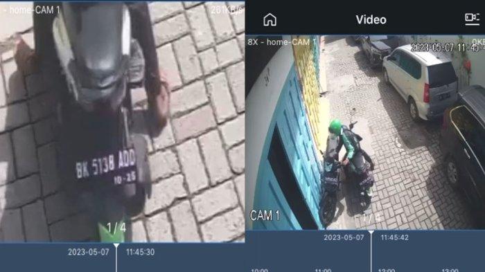 Pria Pakai Jaket Online Terekam hendak Mencuri Motor di Medan Tembung, Pelaku Sempat Rusak CCTV ...