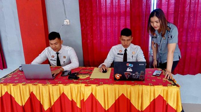 CPNS Lapas Gunungsitoli Ikuti Pelatihan Dasar CPNS Hari Pertama Secara Daring - Tribun-medan.com